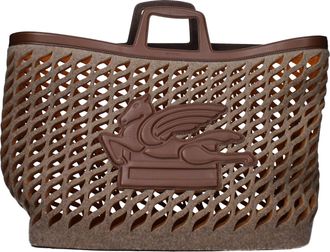 Etro Etro Femmes Sacs &agrave; main Tissu Gris/Marron