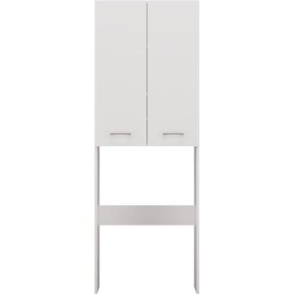 Topeshop Meuble pour machine &agrave; laver Pola dd, blanc
