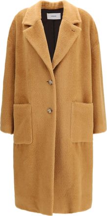 Lardini Alpaca and Wool-Blend Coat - Beige