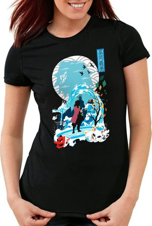 style3 Giyu Battle Damen T-Shirt Demon Anime Japan Manga, Gr&ouml;&szlig;e:S