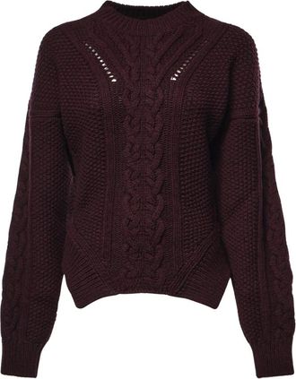 Dondup Femme, Pulls, Violet, Taille: 40 FR Pulls &agrave; col rond
