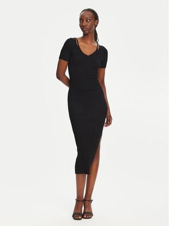 HUGO BOSS Strickkleid Shaty 50538239 Schwarz Slim Fit