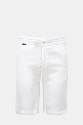 04651/ Herren - Leinen-Bermudas Linen Bermuda wei&szlig;