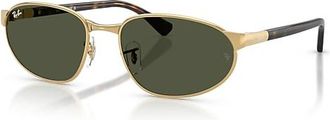 Ray-Ban Rb3777 Sonnenbrillen Havana Fassung Gr&uuml;n Glas 56-19