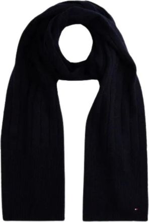 Tommy Hilfiger Femme, Accessoires, Bleu, Taille: ONE Size Flag Fluffy Scarf With Wool