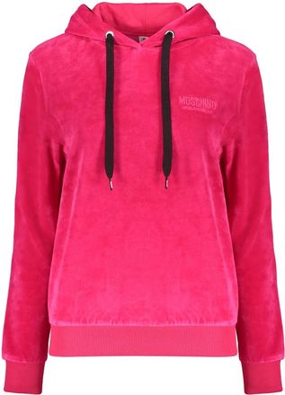 Moschino Femme, Sweatshirts et sweats &agrave; capuche, Rose, Taille: 42 FR Sweat &agrave; capuche en velours avec capuche ajustable