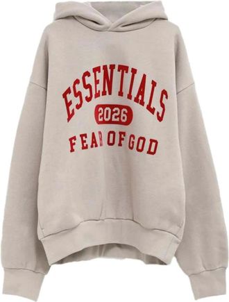 Fear of God Homme, Sweatshirts et sweats &agrave; capuche, Gris, Taille: M Sweat &agrave; Capuche Logo