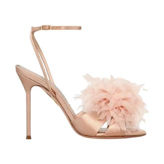 Aquazzura Po&egrave;me 105 Stiletto Sandalen - - Shoes - Damen - Rosa - 37 1/2 EU