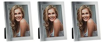 Hama Bilderrahmen Set Davos f&uuml;r 10x15 Fotos (3 Bilderrahmen f&uuml;r Collage, DIY-Geschenk, Wechselrahmen f&uuml;r mehrere Bilder, stehend mit Standfu&szlig;, Aufh&auml;nger, P