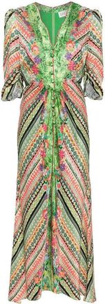 Saloni Knielanges Kleid - Rosa