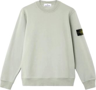 Stone Island Homme, Sweatshirts et sweats &agrave; capuche, Vert, Taille: XL SweaT-shirt Molleton de Coton
