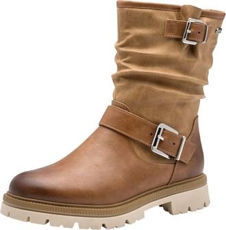 Marco Tozzi Marco Tozzi Damen Stiefeletten Wasserabweisend mit Schnallen, Braun (Nut Comb), 41 EU