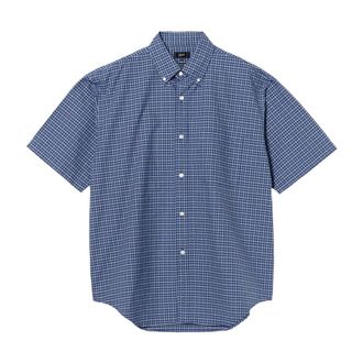 Beams Plus Homme, Chemises, Bleu, Taille: L Chemise Oxford Boutonn&eacute;e