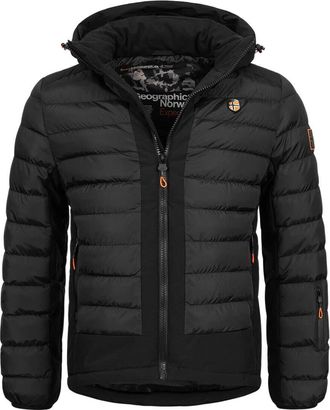 Geographical Norway Aurelien Men - Winterjacke Herren Warme Steppung Mann Herbst Winter - Warme Manteljacke leicht Kapuze - Daunenjacke Windstopper Langarm Polsterung - M