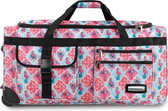 Normani XXL Reisetasche Jumbo Big-Travel mit Rollen Farbe Flamingo