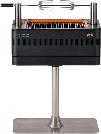 Everdure by Heston Blumenthal Holzkohlegrill Fusion inkl. elektrischem Anz&uuml;nder und Standfu&szlig; HBCE1BSEU - Everdure