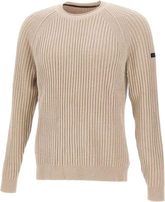 Roberto Ricci Design Rrd, Homme, Pulls, Beige, Taille: S Velvet Round Knit