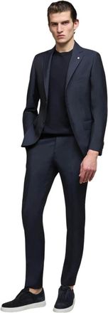 L.B.M. 1911 L.b.m. 1911 - Costume en Laine Vierge 3126 - Homme - Costumes - Bleu - Taille: 2XL