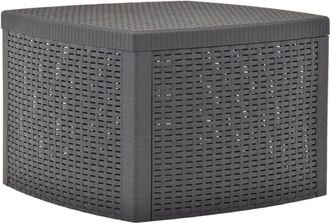 vidaXL Beistelltisch Mokka 54&times;54&times;36,5 cm Kunststoff Vidaxl