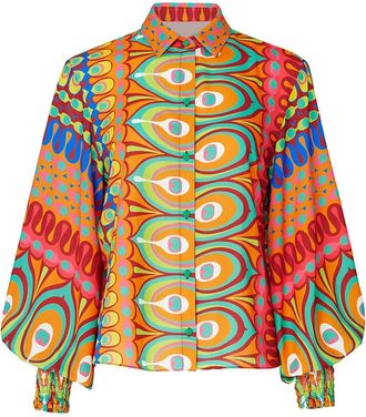 Alexis Printed Blouse Size S