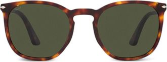 Persol Sonnenbrille mit rundem Gestell - Braun