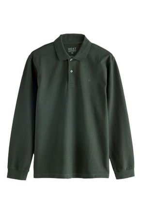 Next Langarm-Poloshirt Regular Fit L&auml;rmeliges Pikee-Poloshirt (1-tlg)