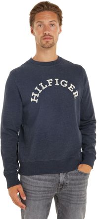 Tommy Hilfiger Herren Sweatshirt ohne Kapuze, Blau (Desert Sky Heather), XXL