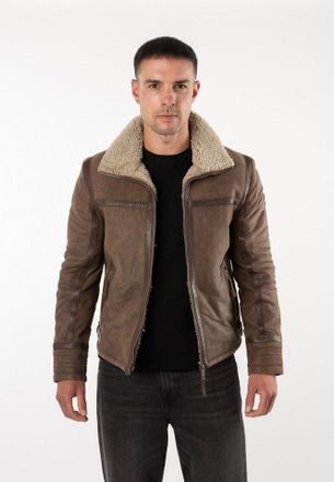 Mauritius Lederjacke MMArcticon mit Umlegekragen, Regular Fit