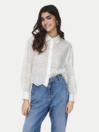 Only Hemd Valais 15269568 Wei&szlig; Loose Fit