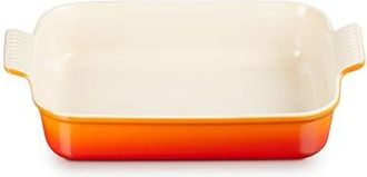 LE CREUSET Le Creuset H&eacute;ritage Plat Rectangulaire, C&eacute;ramique, 32 cm, 2,31 kg, Volcanique, 71102320900001