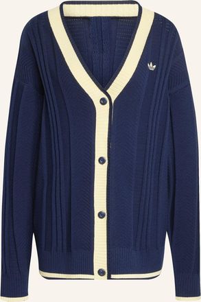 adidas Originals Adidas Originals Zopfmuster-Strickjacke blau