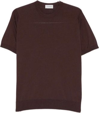 John Smedley Homme, Tops, Brun, Taille: M Kempton T-shirt
