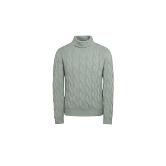 Moorer Homme, Pulls, Vert, Taille: L Gordon-Ws3 Pull Col Montant