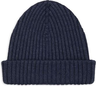 Gallo Gallo, unisex, Accessoires, Bleu, Taille: ONE Size Ribbed Beanie