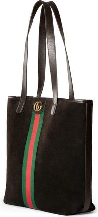Gucci Mens Shoulder Bag Ophidia Dark Brown Calf Skin
