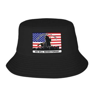 Generic Chapeau De Godet 911 343 Comm&eacute;moration des Pompiers Tomb&eacute;s Au Combat Chapeau De P&ecirc;che &Agrave; Large Bord &Eacute;t&eacute; Bonnet De Soleil, pour Le Camping, La Randonn&eacute;e