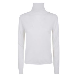 Max Mara Pull &agrave; col roul&eacute; Educata - Femme - Pulls - Blanc - Taille: 38 FR