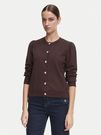 Morgan Strickjacke 262-MKNOT Dunkelbraun Regular Fit