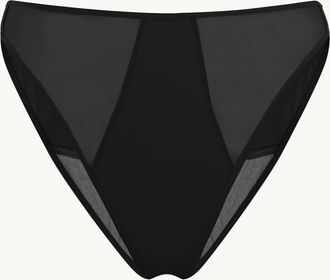 Wolford Lingerie Tanga Sheer Opaque Brief schwarz
