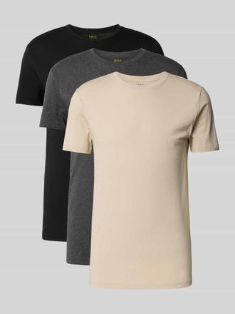 Ralph Lauren Regular Fit T-Shirt-Set aus reiner Baumwolle im 3er-Pack