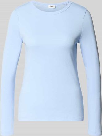 s.Oliver Red Label Langarmshirt mit abgerundetem Saum