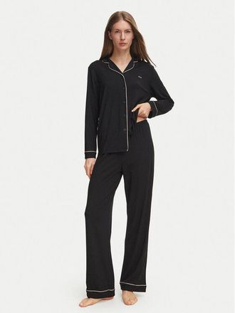 HUGO BOSS Pyjama 50570970 Schwarz Relaxed Fit