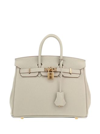 Herm&egrave;s sac &agrave; main Birkin 25 - Gris