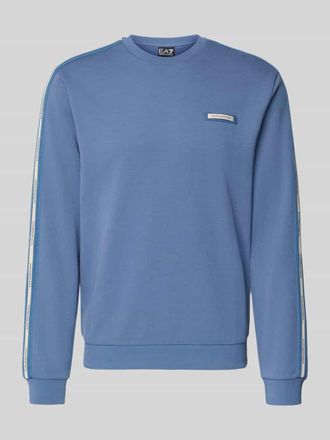 Emporio Armani Sweatshirt mit Label-Patch und Rundhalsausschnitt
