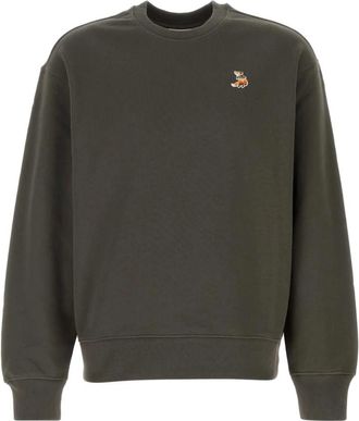 Maison Kitsun&eacute; Homme, Sweatshirts et sweats &agrave; capuche, Gris, Taille: XL Dreaming Fox Comfort SweaT-shirt