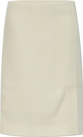 Jil Sander Femme, Jupes, Beige, Taille: 38 FR Jupe en laine
