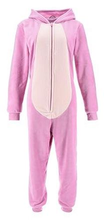 Disney Lilo et Stitch, Pyjama, Combinaison, Femme (FR/ES, Alpha/Lettres, L, Taille Normale, Taille Normale, Rose Clair)