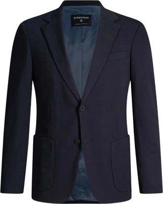 Strellson Homme, Costumes, Bleu, Taille: 2XL Veste de tailleur avec poches plaqu&eacute;es