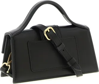 Jacquemus Womens Top Handle Bag Black Cowhide