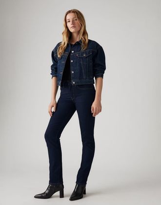 Levi's 724 - Jean droit style western &agrave; taille haute - Bleu-Bleu marine